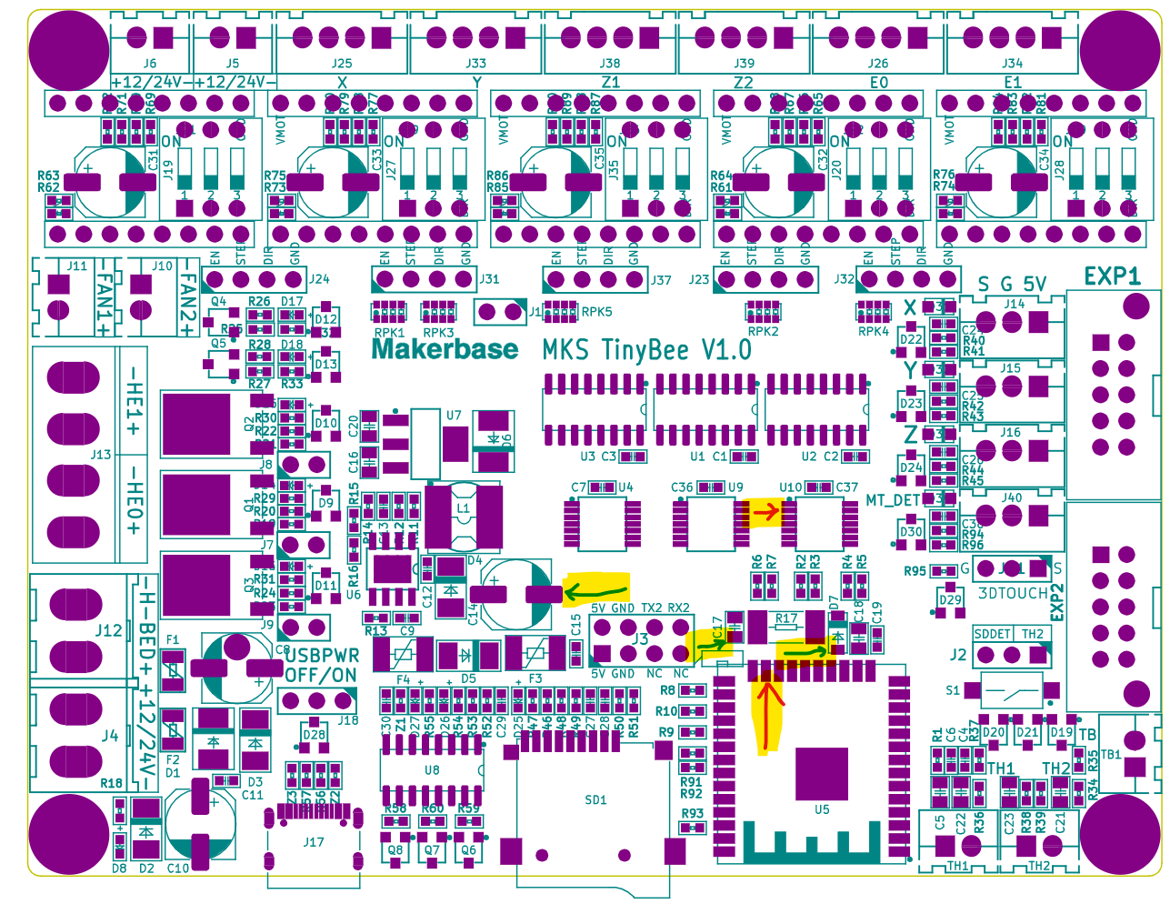 Problem: Can't connect to firmware on MKS-TinyBee V1.0 · Issue #491 · bdring/FluidNC · GitHub
