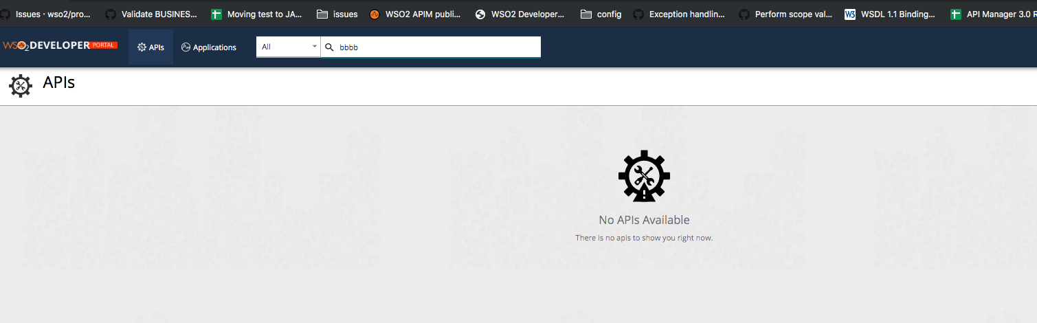 When Search For Api Which Is Not In The Store It Still Keeps Loading 4717