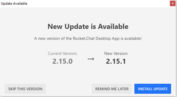 RocketChat updater buttons don't work · Issue #1149 · RocketChat/Rocket.Chat.Electron · GitHub