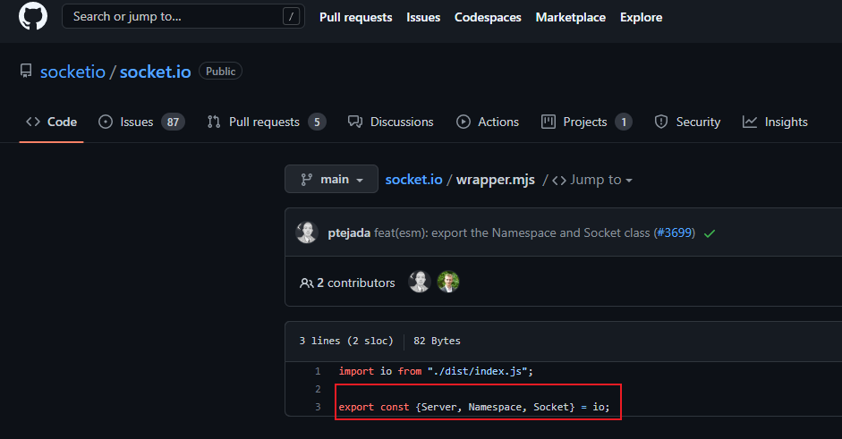 It is recommended to avoid using the default export of socketio io · Issue #2165 · tsedio/tsed ...