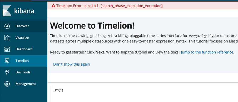ELK 6.8.0: Timelion: Error: in cell #1: [search_phase_execution_exception] · Issue #24 ...