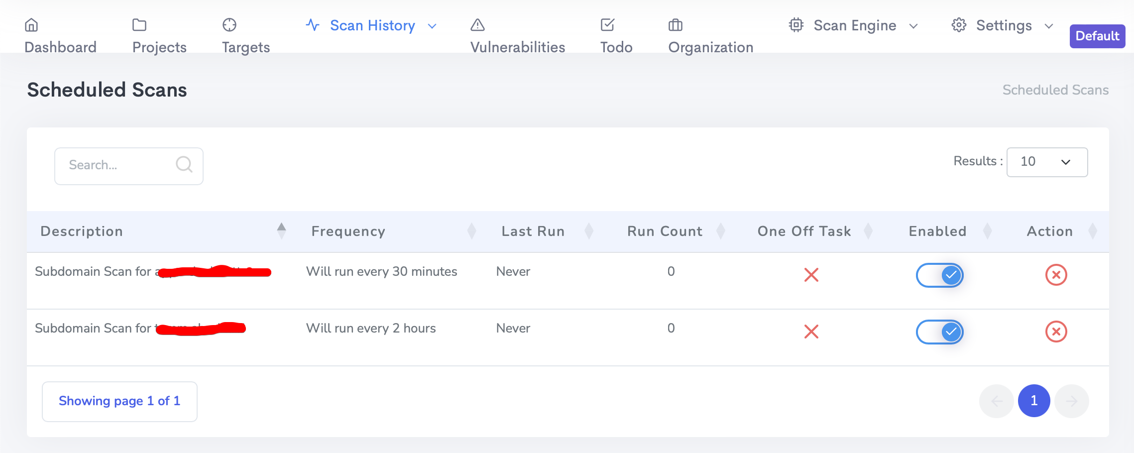 bug: Schedule Scan does not run after creating a new schedule scan task · Issue #1015 ...