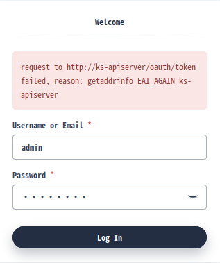 success install but login error, msg is `getaddrinfo EAI_AGAIN ks-apiserver` · Issue #4858 ...