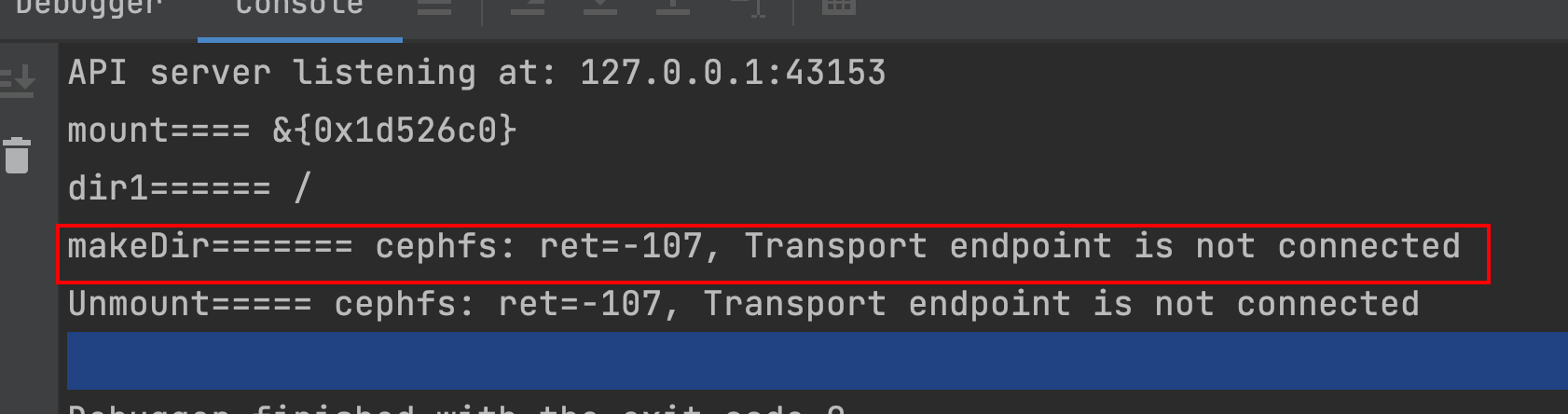 Transport endpoint is not connected · Issue #822 · ceph/go-ceph · GitHub