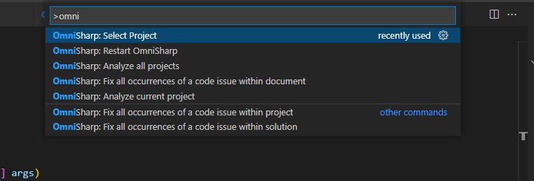 Omnisharp still appearing in VSCode but doesn't work, even tried restarting, uninstalling C# ...