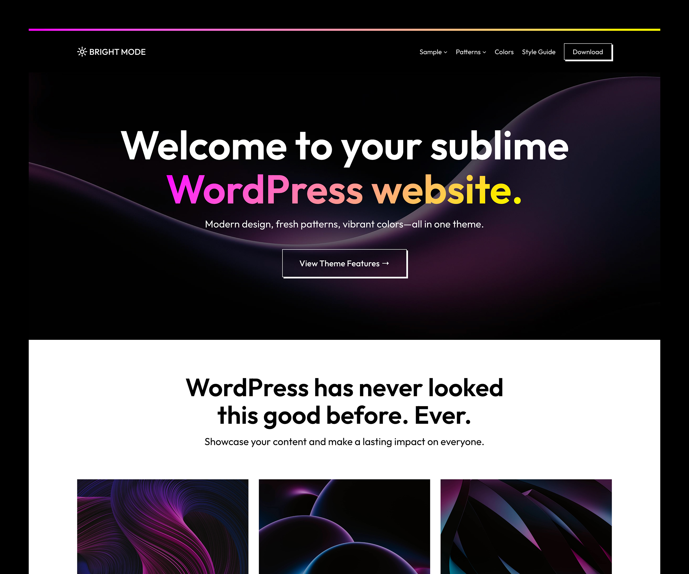 GitHub - dsawardekar/bright-mode: Bright Mode WordPress Theme