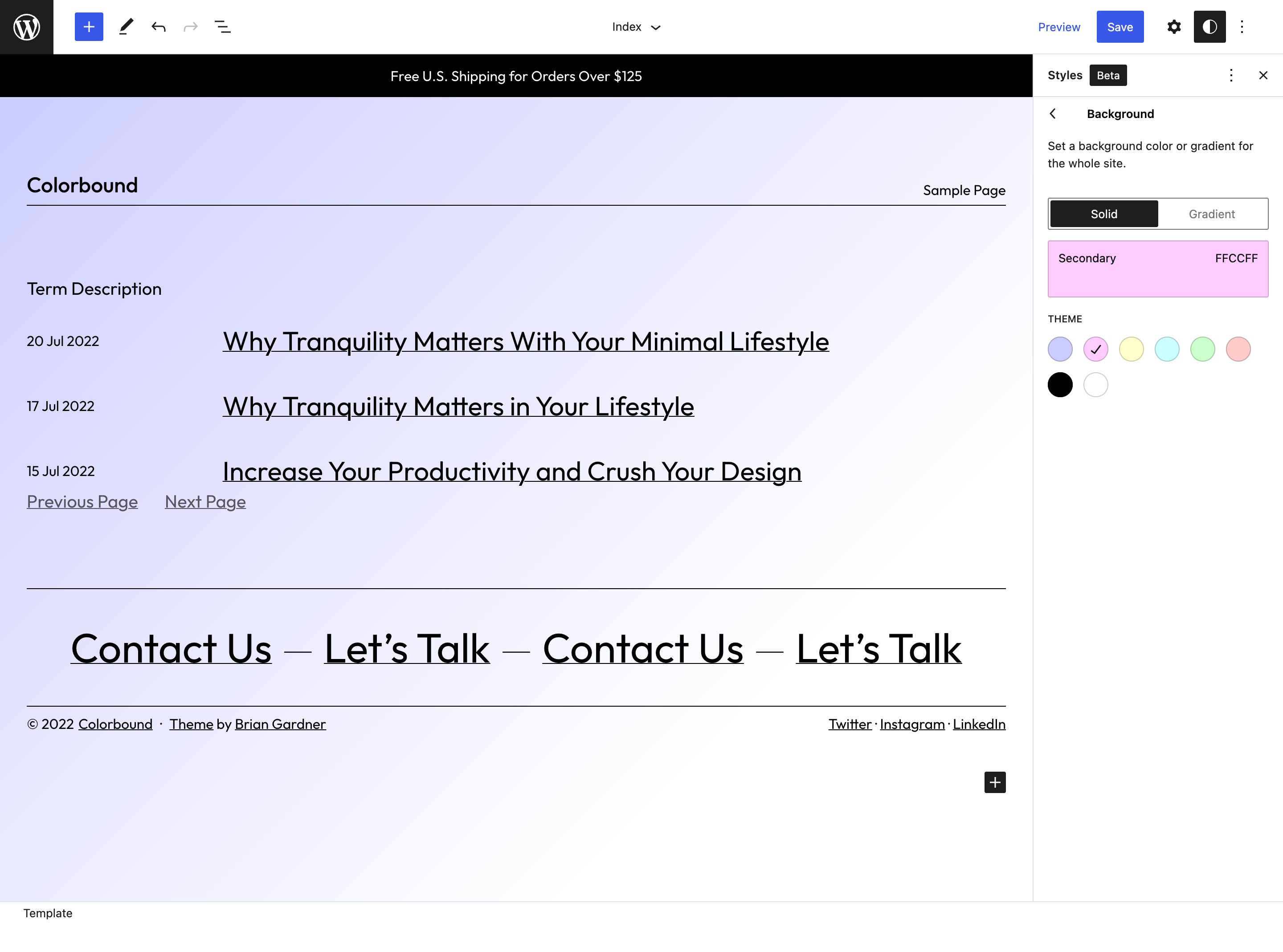 Theme.json: Gradient / Solid Background (Gradient cannot be unset ...