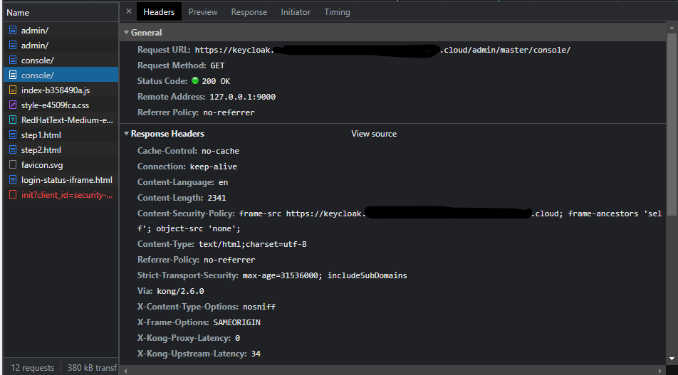 403 forbidden while accessing the admin console · Issue #20145 · keycloak/keycloak · GitHub