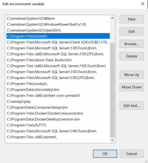 Error during reverse engineering: System.Exception: The library 'hostpolicy.dll' was not found ...
