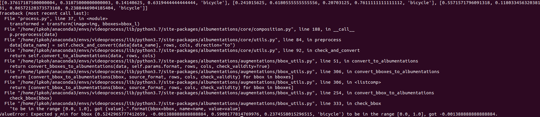 Picking up negative values in bounding boxes when it should not · Issue #1073 · albumentations ...
