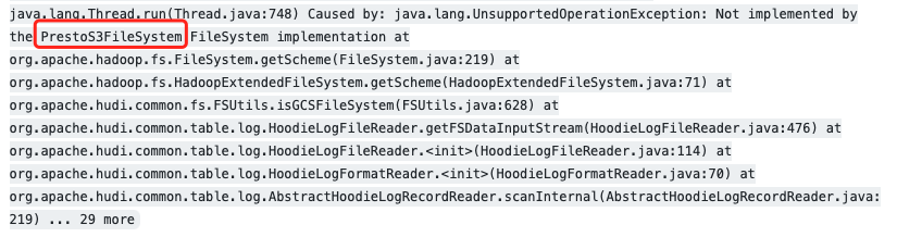 Minor bug when querying hudi MoR tables · Issue #18166 · prestodb/presto · GitHub