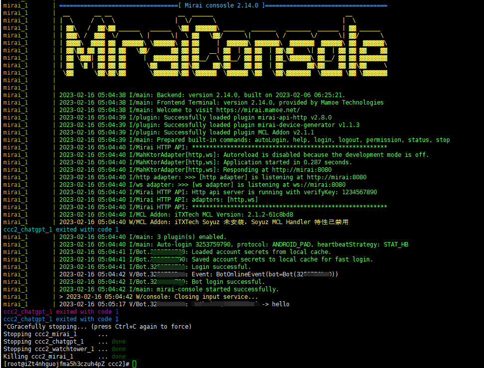[BUG] Mirai登录成功发送消息机器无回复 · Issue #144 · lss233/kirara-ai · GitHub