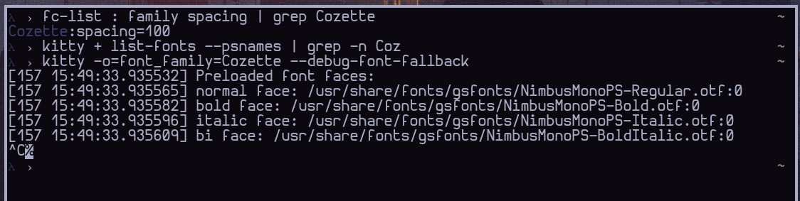 Monospace fonts not available · Issue #2739 · kovidgoyal/kitty · GitHub