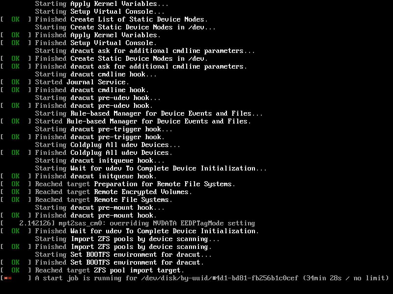 Hang on boot, using dracut, not booting off ZFS volume · Issue #485 · archzfs/archzfs · GitHub