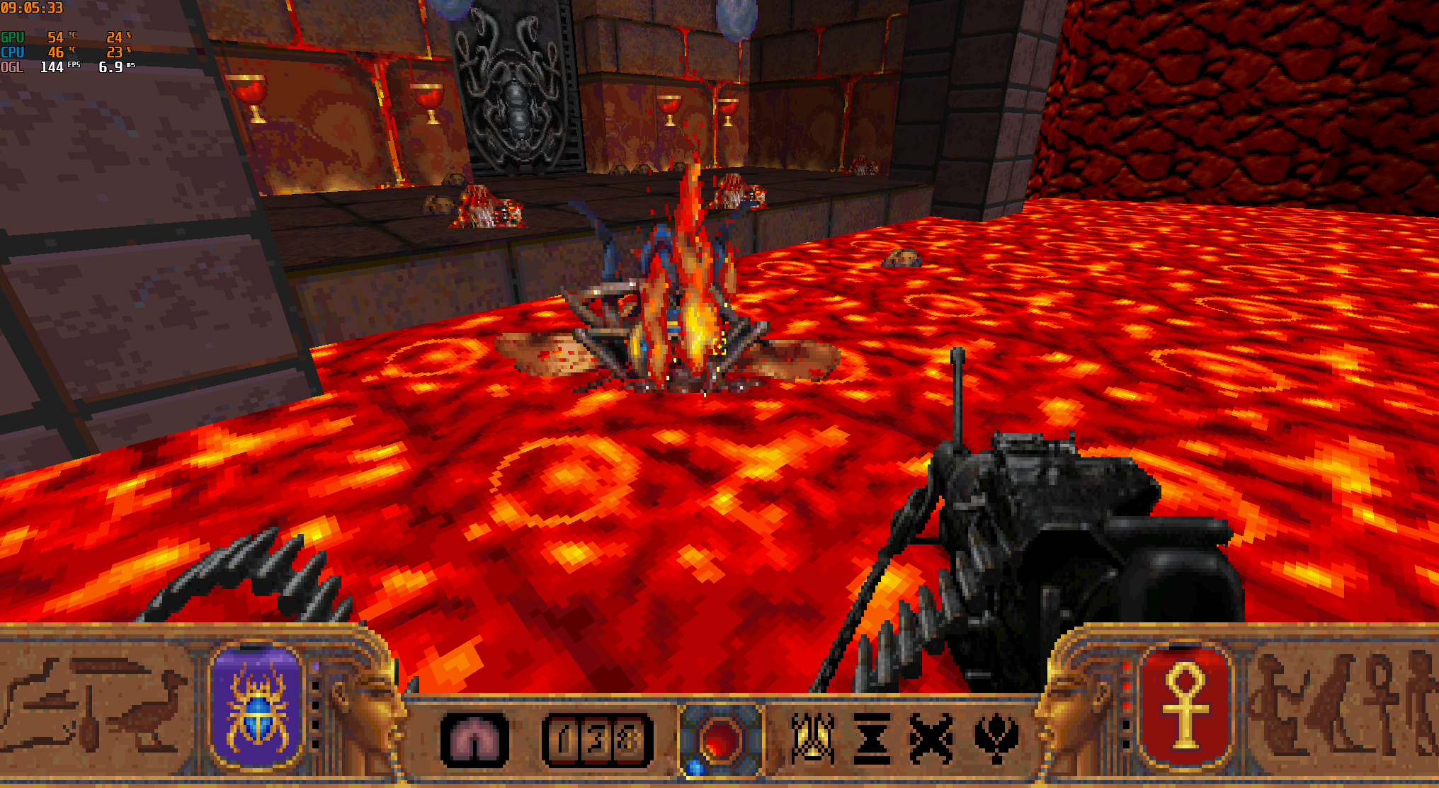 [BUG] [Powerslave/Exhumed] Issues with lava dude projectiles stuck ...