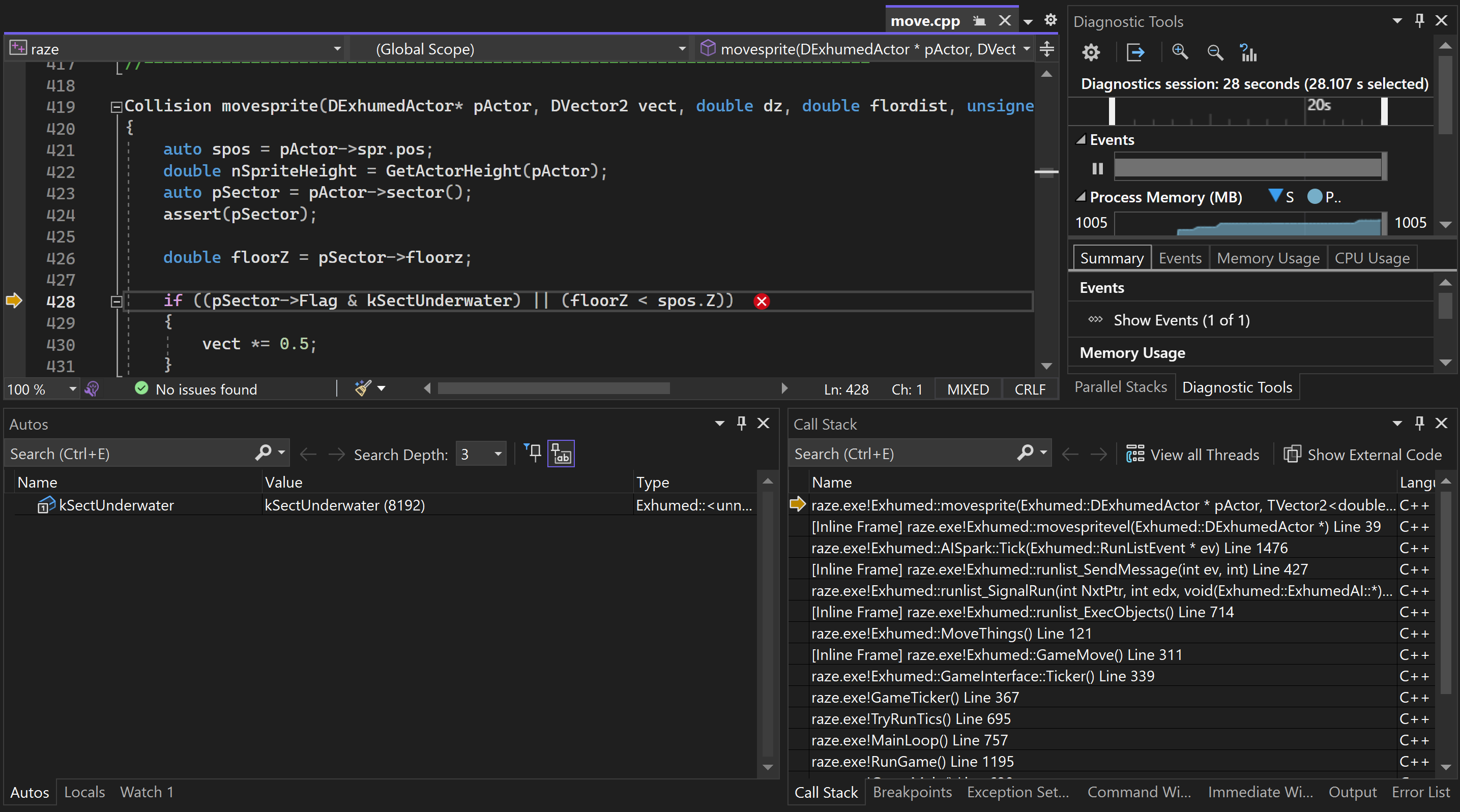 [BUG] Exhumed: Crash when bumping into energy towers at start of LEV20 · Issue #1010 · ZDoom ...