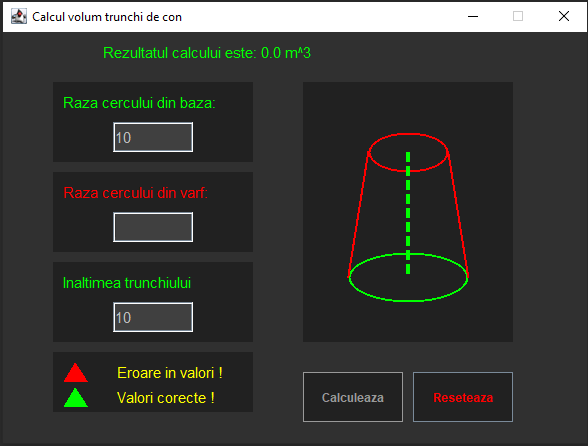 GitHub - MrAlexR/Calcul-volum-trunchi-de-con: Calcul Vtrc