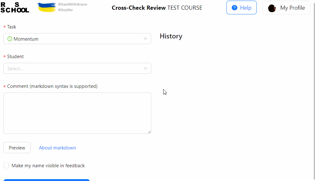 Cross-check: show field error message in preview mode · Issue #2254 · rolling-scopes/rsschool ...