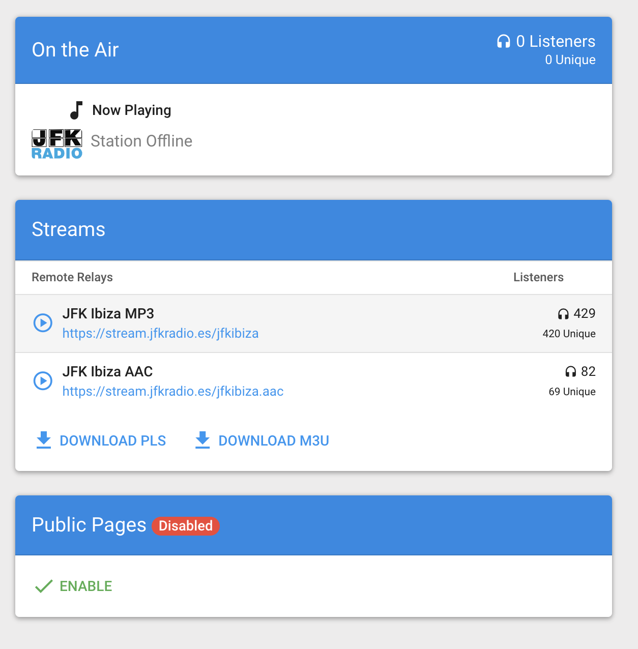 Statistics not working for remote relays · Issue #5639 · AzuraCast/AzuraCast · GitHub