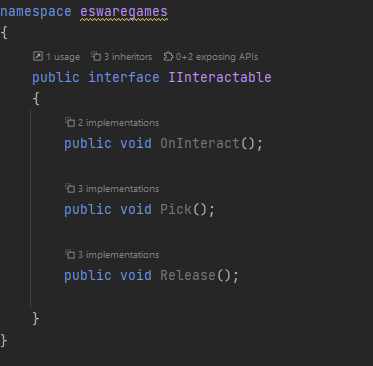 GitHub - esware/Unity-Interaction-System