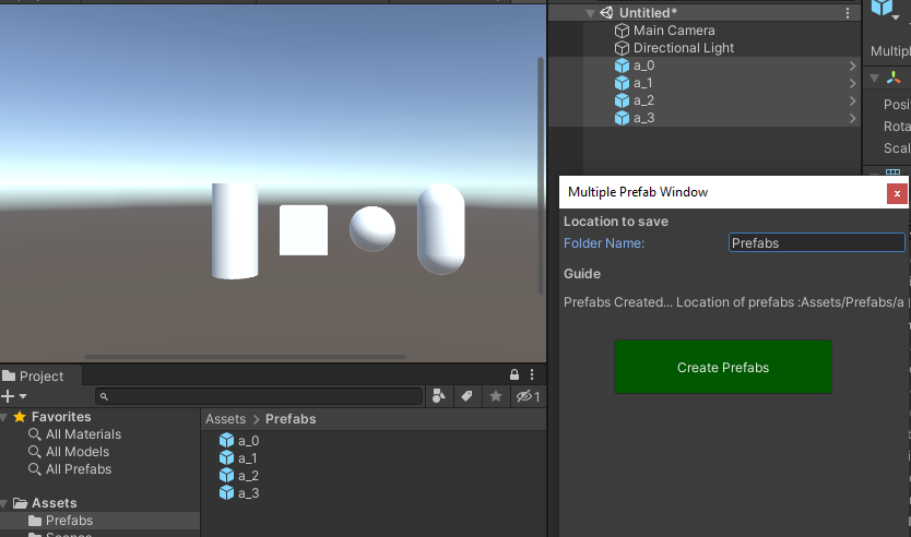 GitHub - esware/MultiPrefabEditor: In this project, an editor code has been written to create ...