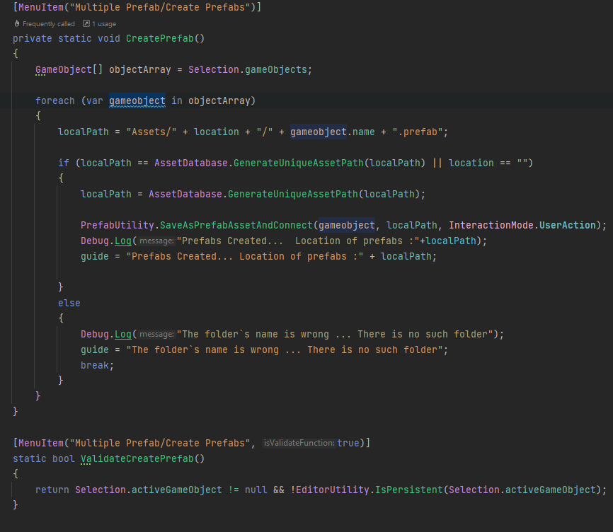 GitHub - esware/MultiPrefabEditor: In this project, an editor code has been written to create ...