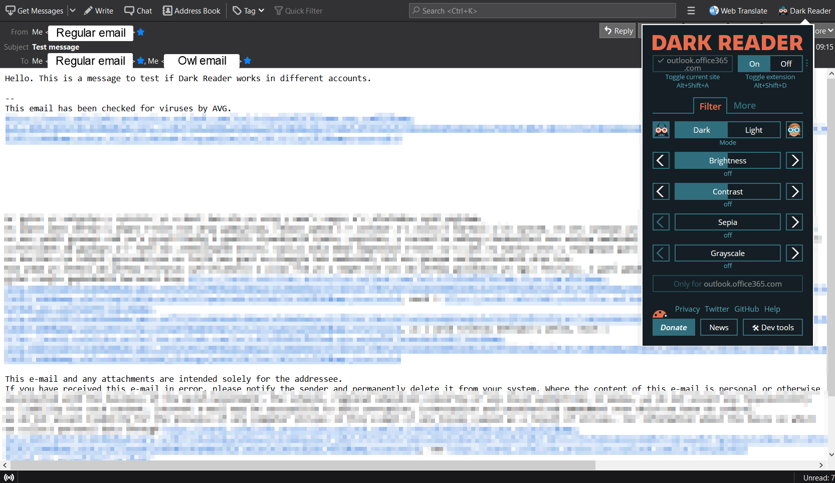 [BUG] Thunderbird Dark Reader does not work for Exchange accounts · Issue #5238 · darkreader ...