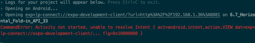 SDK 48 Blank (Bare) template android Couldn't open Android app with activity · Issue #21444 ...