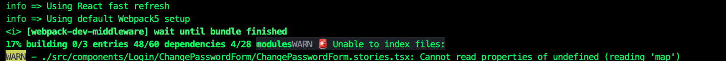 Bug Moduleswarn 🚨 Unable To Index Files After Migration From Storybook 6 7 · Issue 24142