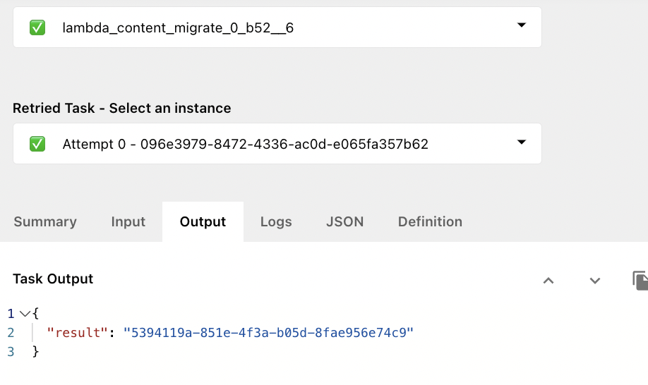 Inline Task Getting Executed Multiple Times And Giving Output As Null