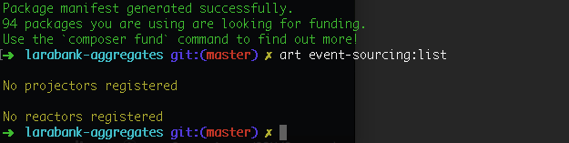 Projectors are not being registered · Issue #226 · spatie/laravel-event-sourcing · GitHub