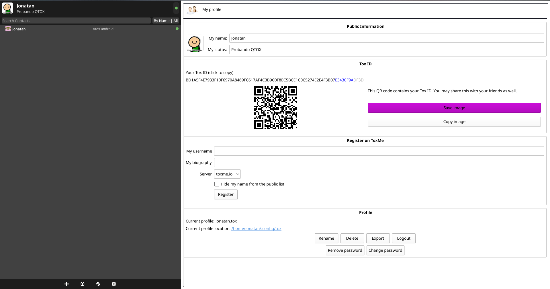 Separate user profile from aTox configuration · Issue #383 ...