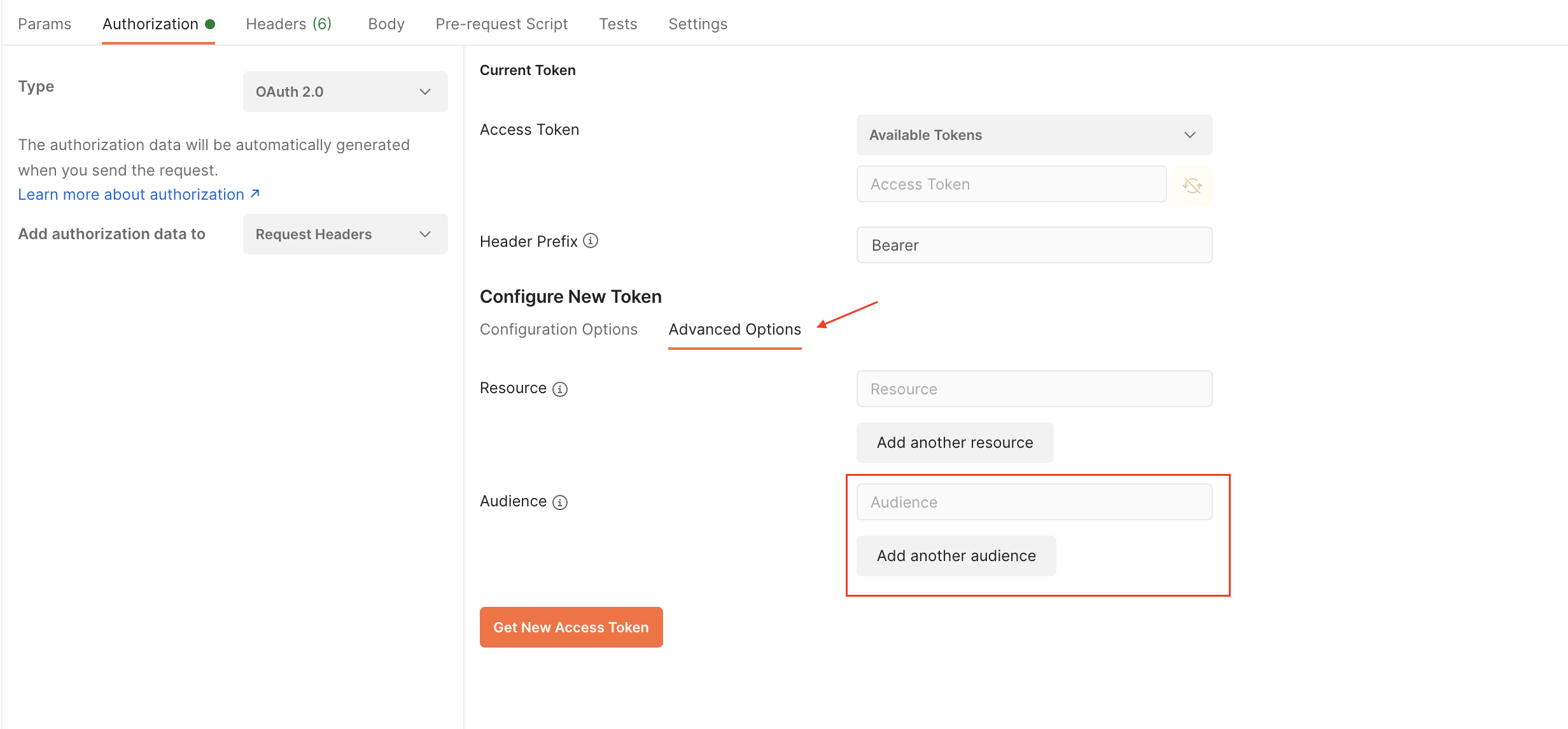 Feature Request: specify audience when getting OAUTH2 token · Issue #2934 · postmanlabs/postman ...