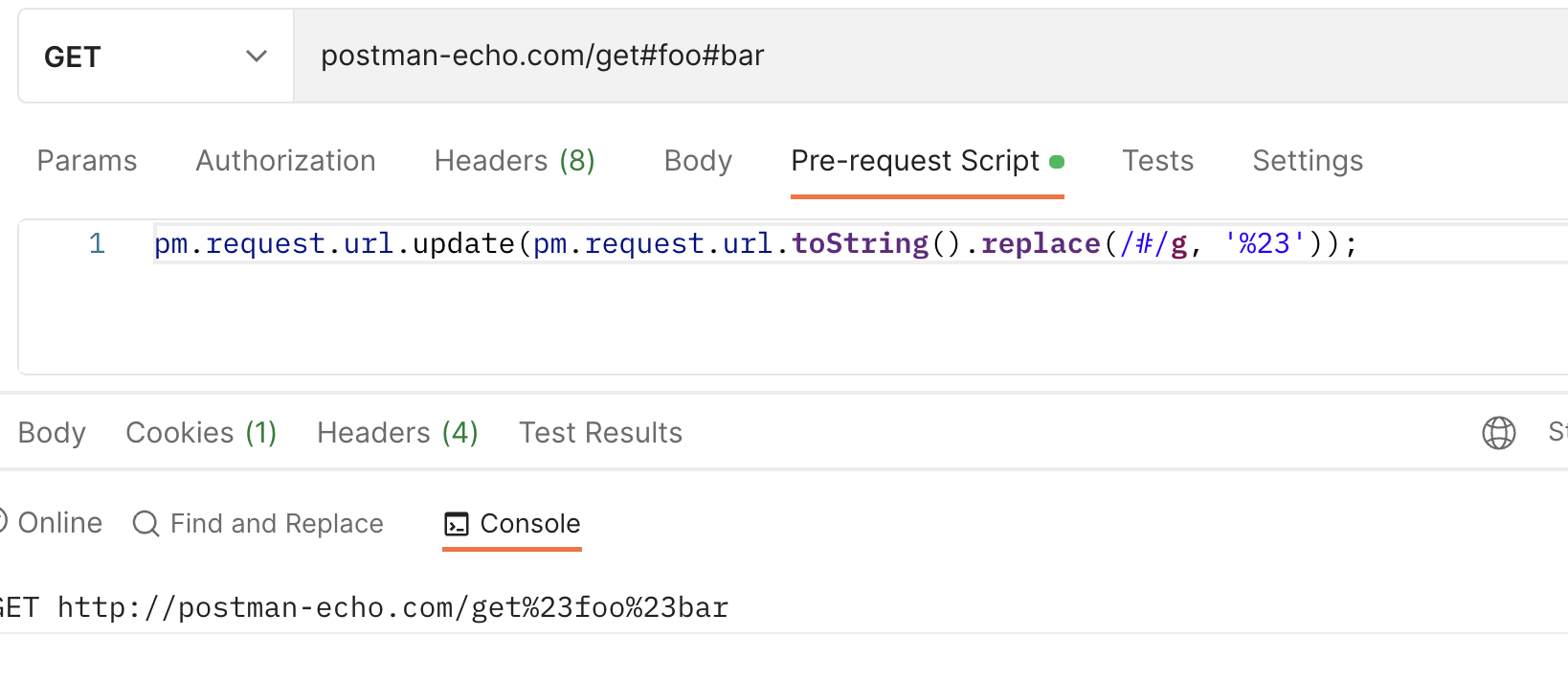 Hash(#) in URL is not getting encoded · Issue #11357 · postmanlabs/postman-app-support · GitHub