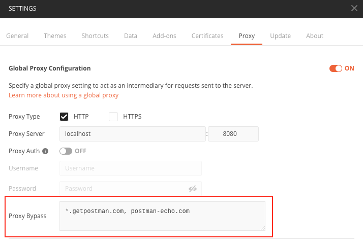 Exclude Domains For Proxy · Issue 6380 · Postmanlabs Postman App Support · Github