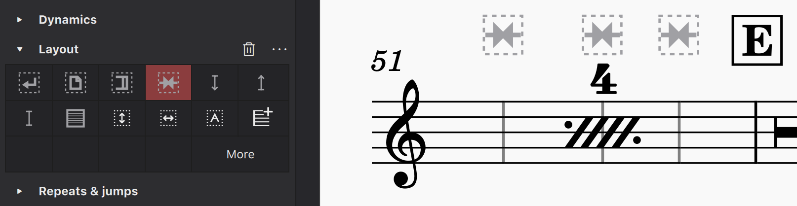 [MU4 Issue] 4 measure repeat doesn't wrap correctly, hangs off staves · Issue #11571 · musescore ...