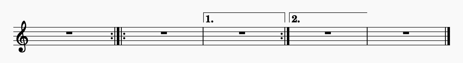 First volta is skipped when there is an end repeat before it · Issue ...