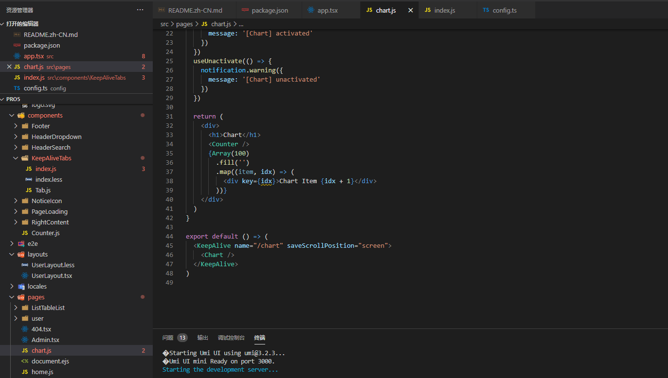 pro v5新项目下采用tabs-demo，用KeepAlive包含的组件出错 · Issue #18 · alitajs/umi-plugin-keep-alive · GitHub