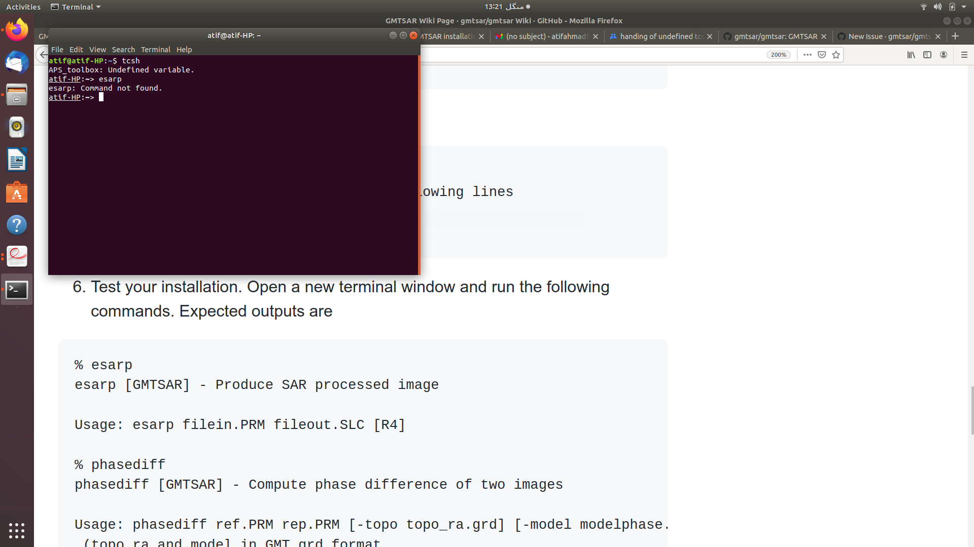 [Help]: GMTSAR tcsh and esarp undefined veriable · Issue #638 · gmtsar/gmtsar · GitHub