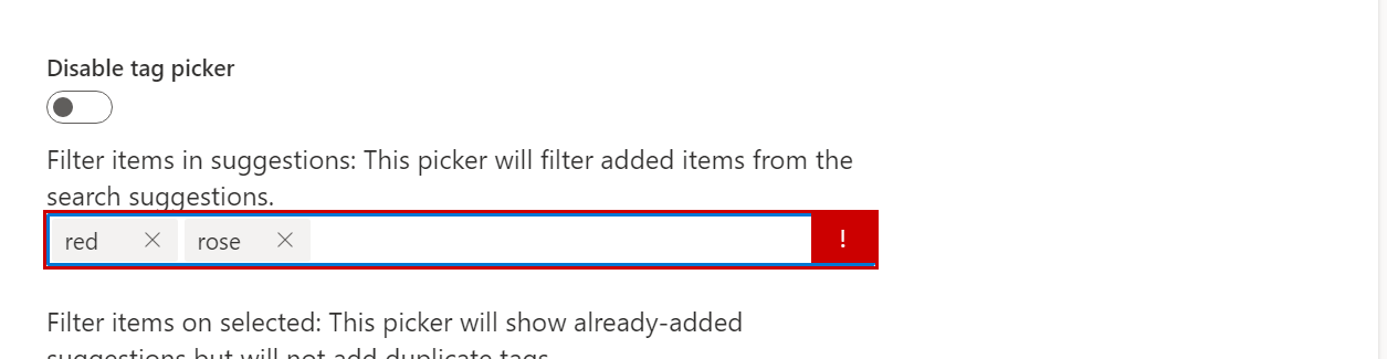 Fast paas : getting fast paas issues in tag picker when item Limit is selected. i.e Ensures ...