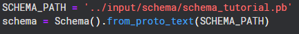 what does Schema().from_proto_text(SCHEMAPATH) does ? · Issue #579 ...