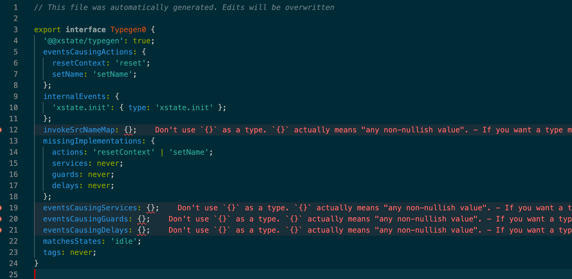 TypeScript Typegen Creating Output Which Conflicts With typescript TypeScript Typegen Creating Output Which Conflicts With typescript