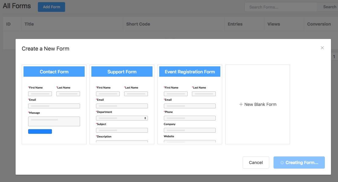Form locks up on creation · Issue #5 · fluentform/fluentform · GitHub