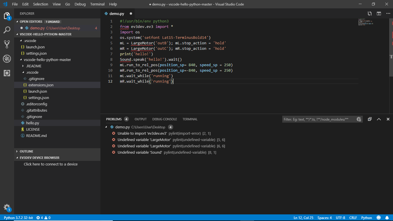 unable to import ev3dev.ev3 · Issue #1232 · ev3dev/ev3dev · GitHub