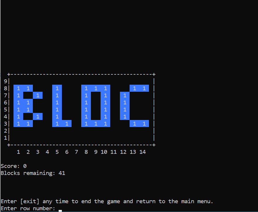 GitHub - G29740/cpp-collapse-block-game: Collapse block game (console ...
