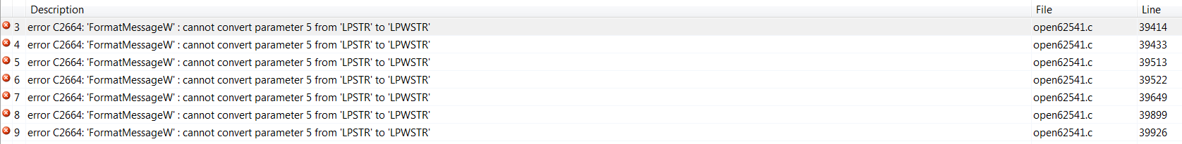 Compile fail with UNICODE · Issue #2589 · open62541/open62541 · GitHub