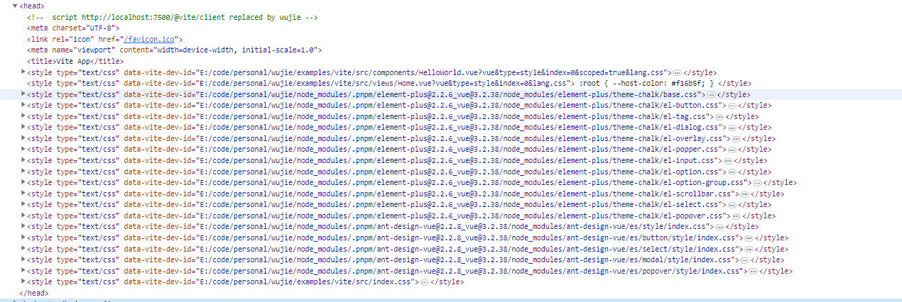 子应用切换到vite40之后,单例模式下mainjs中引入的样式丢失 · Issue 607 · Tencentwujie · Github