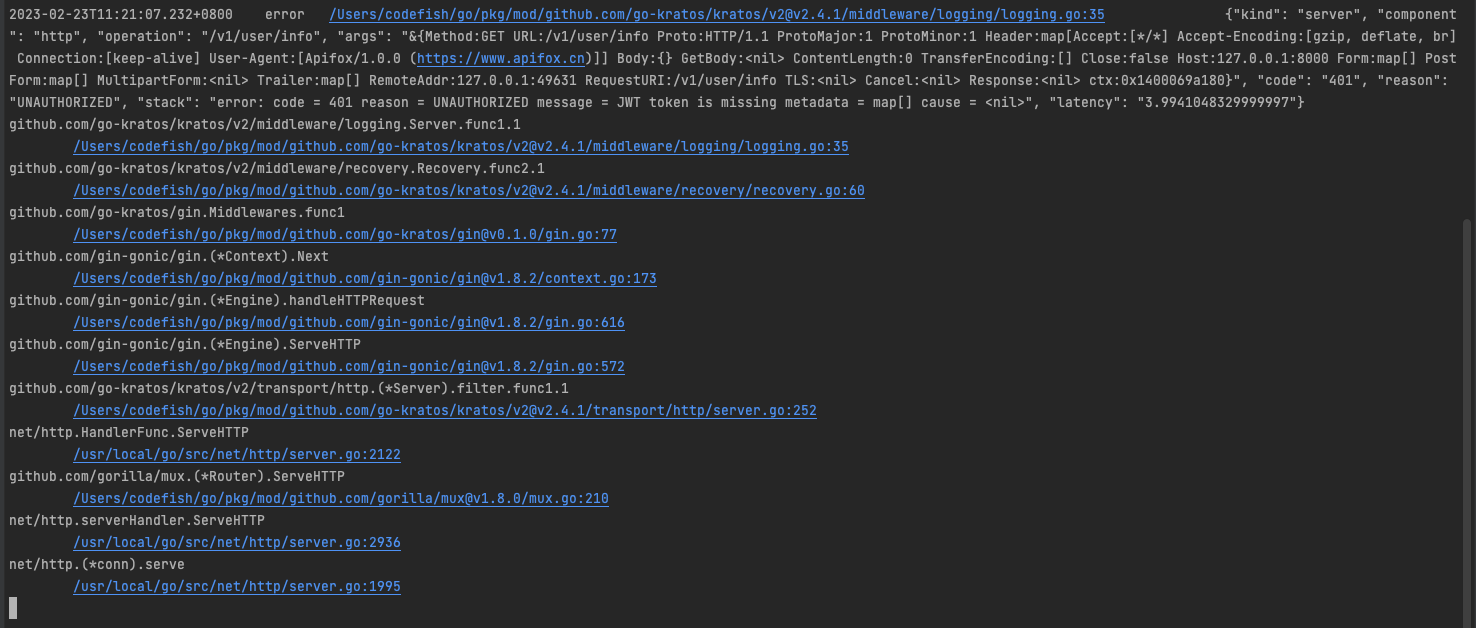 在kratos中使用gin路由时中间件无法拦截请求的返回值 · Issue #2674 · go-kratos/kratos · GitHub