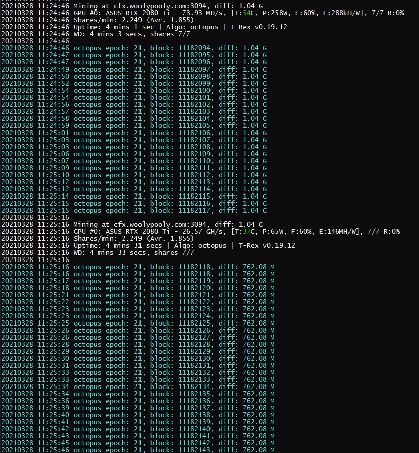 Stop mining and huge hashrate · Issue #348 · trexminer/T-Rex · GitHub