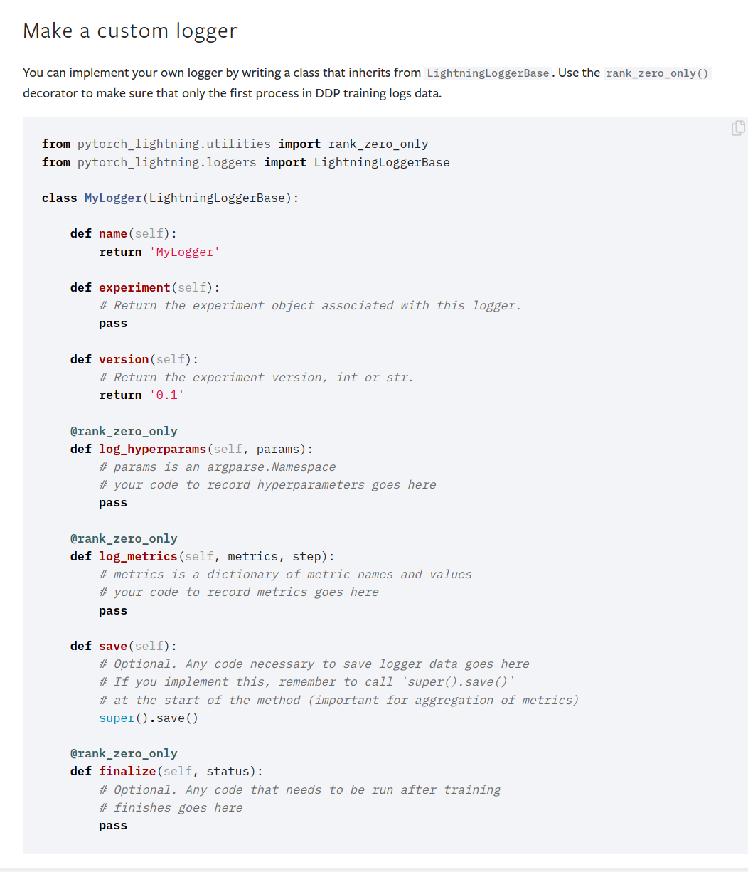 Trainer S Fit Method Fails When The Only Logger Is The Custom Logger From The Official